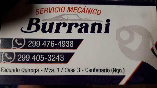 Carta del club Servicio mecánico burrani A+, Centenario