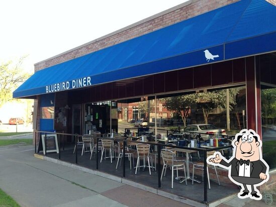Menu at Bluebird Diner cafe, Iowa City