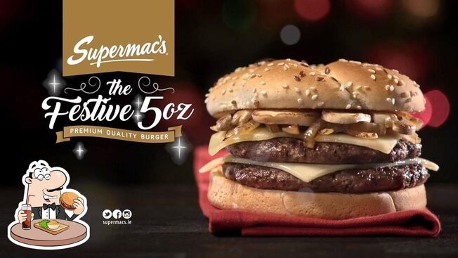 Menu at Supermac's Dolan's Service Station restaurant, Ballinasloe