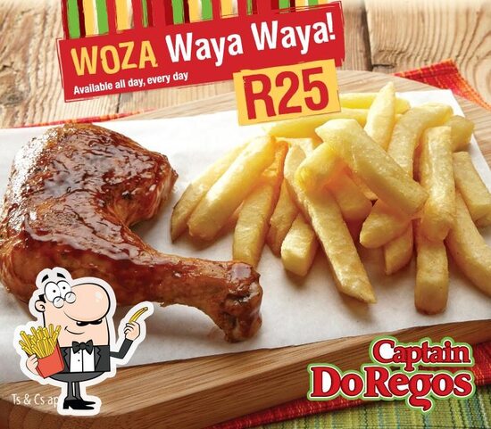 Menu at Captain DoRegos restaurant, Pretoria, 746 WF Nkomo St