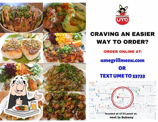Menu at Ume Grill at Amazon Pool restaurant, Eugene, Hilyard St