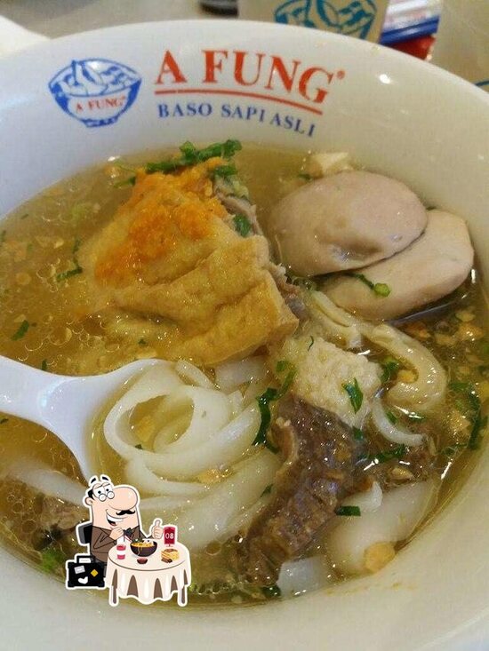 Menu at A Fung Baso Sapi Asli restaurant, Bogor, Bellanova Country Mall