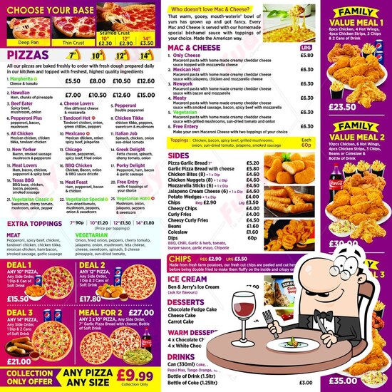 Pizza Point, Lowestoft - Restaurant menu, prices and reviews