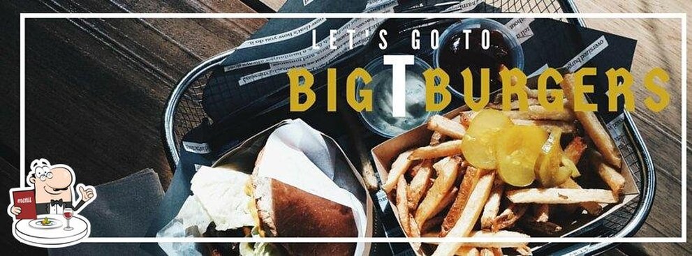 Menu at Big T Burgers restaurant, Bearsden