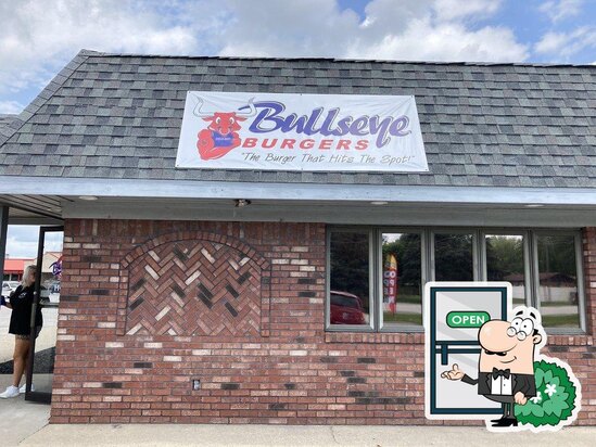 Carta del restaurante Bullseye Burgers, Crawfordsville