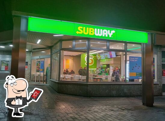 Menu at Subway restaurant, Cologne, Hermannstraße 1A