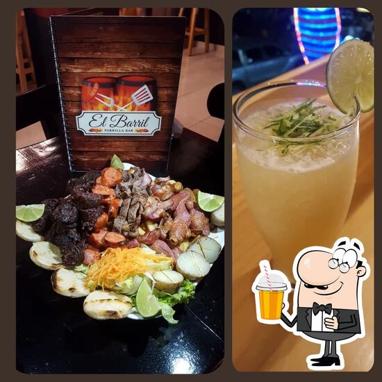 Menu at El barril, Medellín