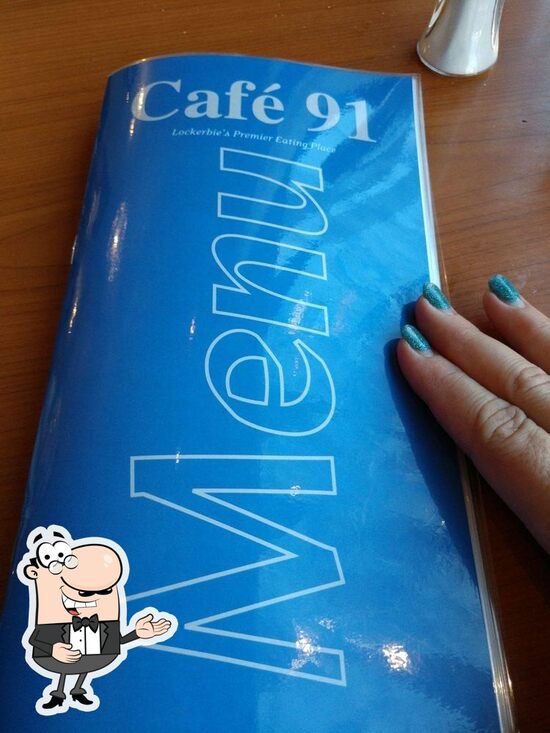 Menu at Cafe 91, Lockerbie