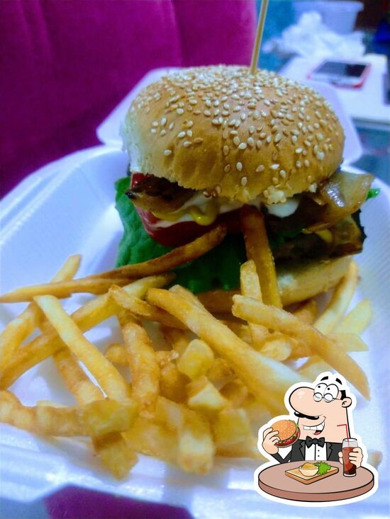 Menu at Nano Burger restaurant, Mazatlán