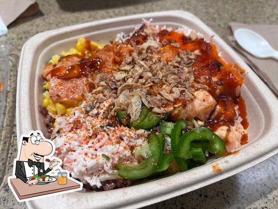 Menu at The Poke Box restaurant, Toronto, Food court