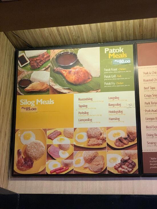 Menu at Alvinos Roast, Grill & Fry restaurant, Lucena