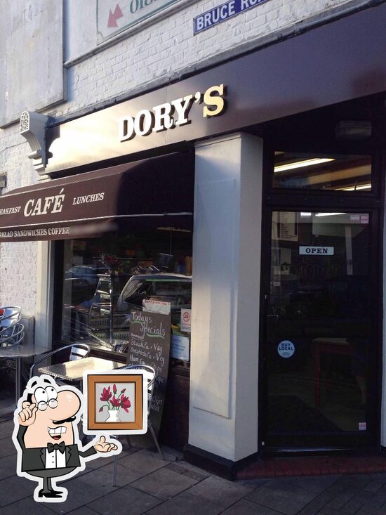 Menu at Dory’s Cafe, Barnet