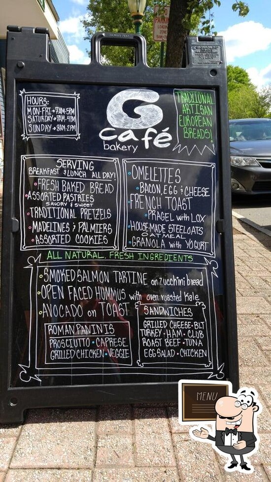 Menu at G Cafe Bakery Branford, Branford, Main St