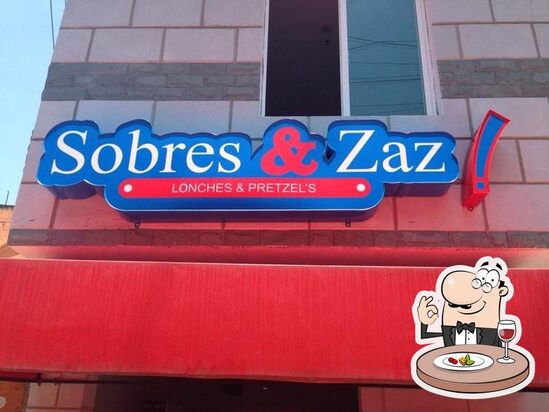 Menu at Sobres & Zaz restaurant, Mexico City