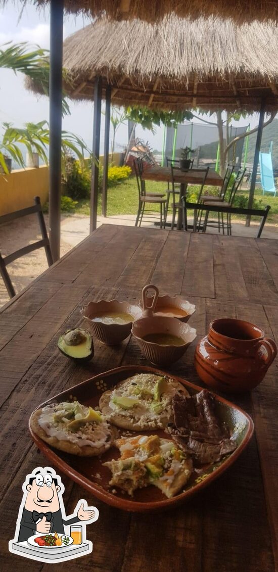 Menu at Las Palapas restaurant, Tlayacapan