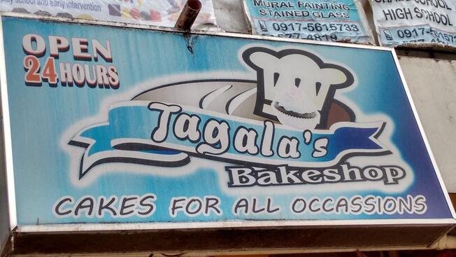 Menu at Tagala's Bakeshop, Antipolo