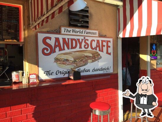 Menu at Sandy's Café cafe, Key West, White St