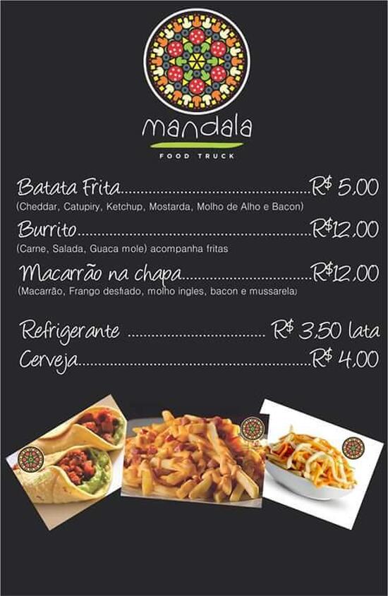 Menu em Mandala Food Truck São Vicente SP restaurante, São Vicente