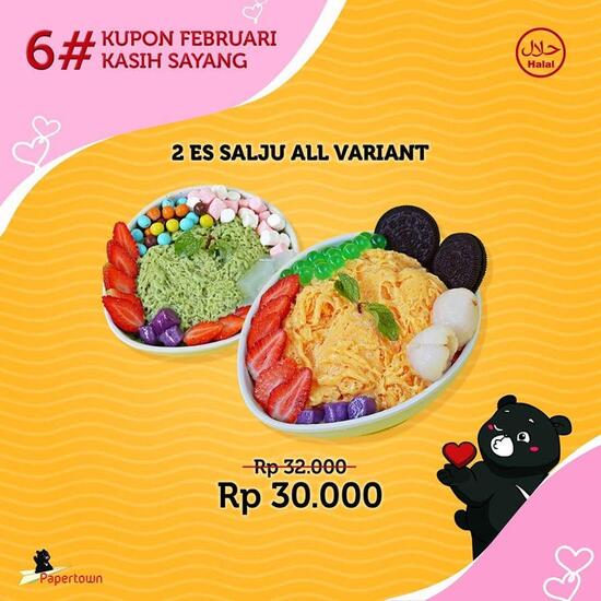 Menu at Papertown Malang restaurant, Malang