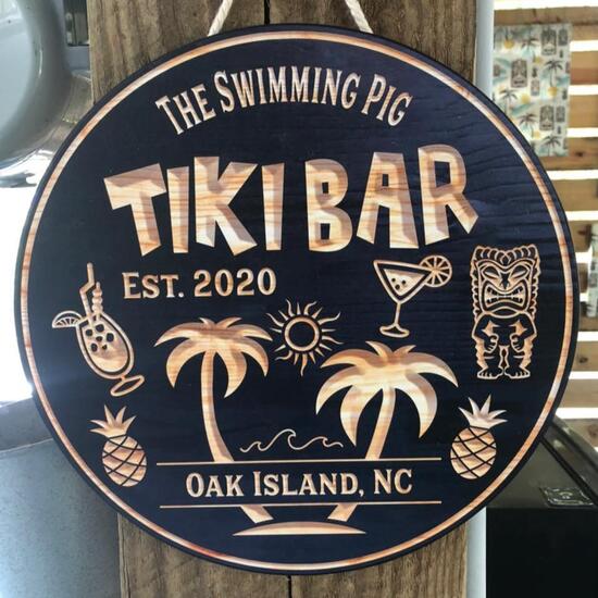 Carta de The Swimming Pig Tiki Bar, Oak Island
