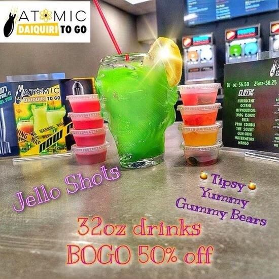 Menu at Atomic Daiquiris To Go Spring pub & bar, Spring
