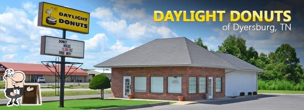 Menu at Daylight Donuts restaurant, Dyersburg, U.S. 51 Bypass E