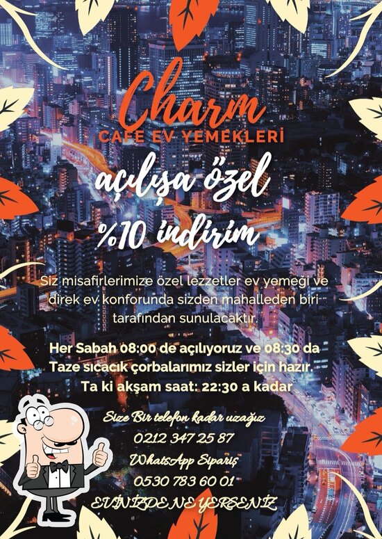 Menu at Charm Cafe & Ev Yemekleri, Istanbul