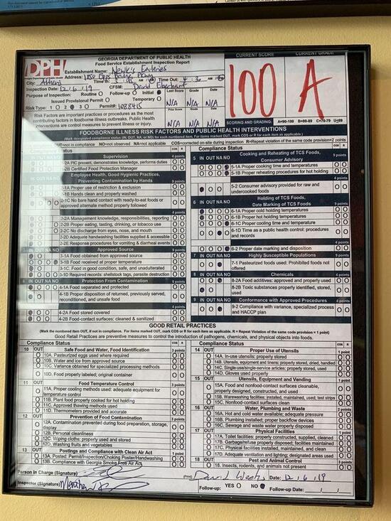 Menu at Newk's Eatery pizzeria, Athens, Epps Bridge Pkwy