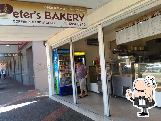 Menu at Peter's Bakery, Fairy Meadow