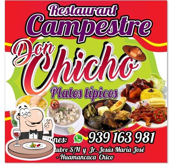Menu at Restaurant Campestre Don Chicho, Huamancaca