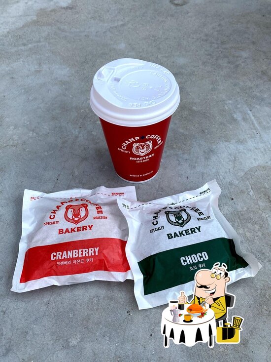 Menu at Champ Coffee Roasters, Seoul