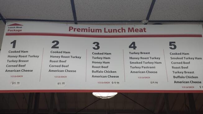 Menu at University Deli, Baltimore, E Monument St