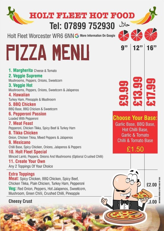 Holt Fleet Hot Food, Worcester - Restaurant menu, prices and reviews