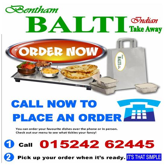 Bentham Balti Indian Take Away in Bentham - Restaurant menu and reviews