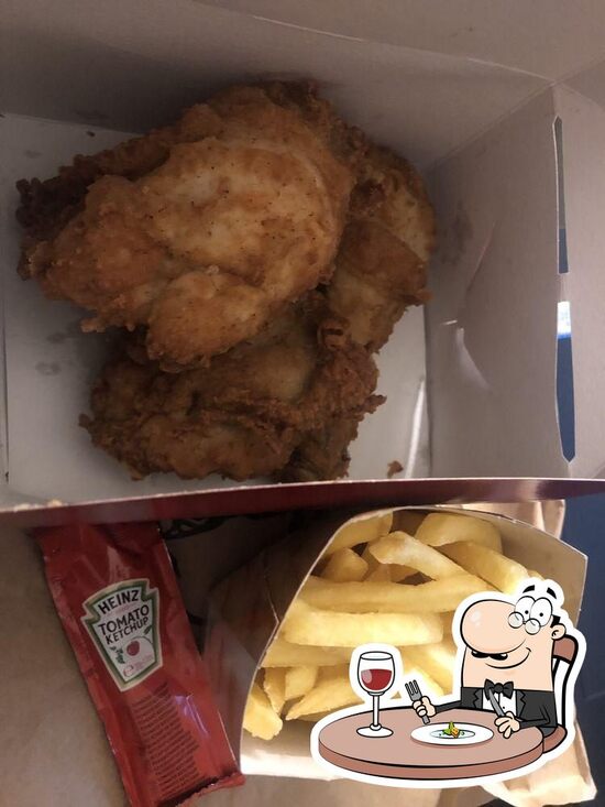 Menu au KFC, Genève, Les Cygnes