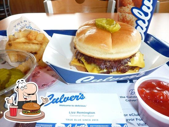 Menu at Culver's fast food, Mishawaka, N Main St