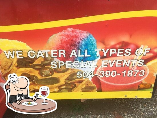 Carta del pub y bar King of Kings Snowballs And Smoothie, Nueva Orleans
