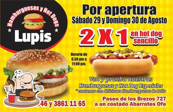 Menu at Hamburguesas y Hot Dogs Lupis restaurant, Zapopan