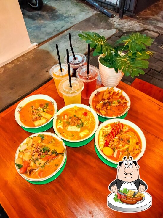 Menu at Momen Adventure restaurant, Indonesia