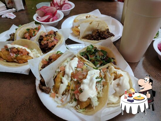 Menu at Tacos Ensenada restaurant, Duarte