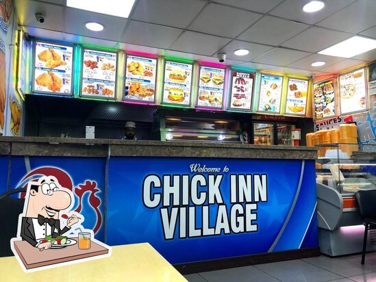 Menu at Chick Inn Village restaurant, London, 5 Kilburn Ln