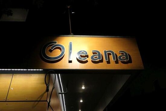 Menu at Oleana restaurant, Cambridge