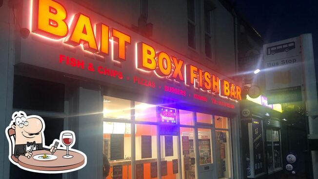 Menu at Bait Box Fish Bar, Ashington