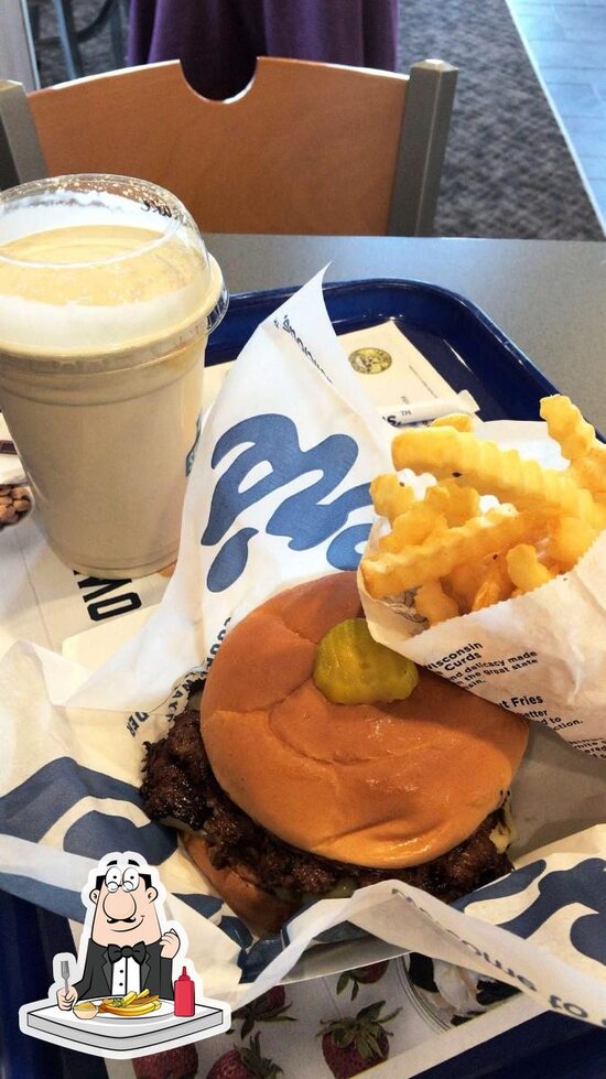Menu at Culver's fast food, East Peoria