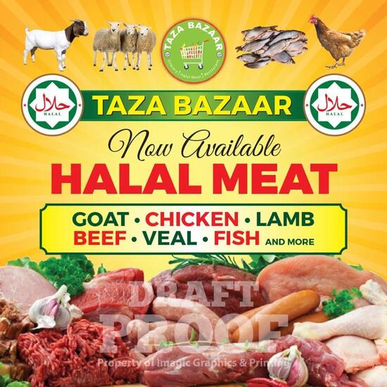 Menu at Taza Bazaar & Halal Meat Indian, Pak & Bangla Grocery Take Out ...