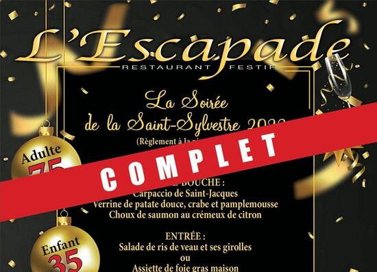 Menu au L'Escapade restaurant, Voiron