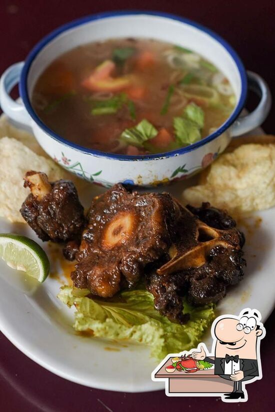 Menu at Sop Buntut Bu Menuk's Kedai restaurant, Yogyakarta
