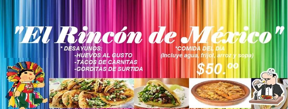 Menu at Rincon Mexicano restaurant, Mexico, El Dorado Royale Spa ...