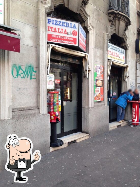 Menu at Pizzeria Italia, Milan, Via Campania