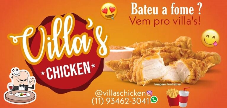 Villa's Chicken frango frito restaurant, São Paulo, Rua da paz ...